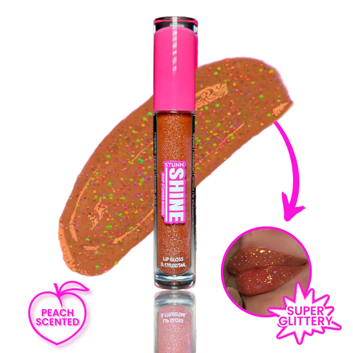 STUNN SHINE: Holographic Glitter Chocolate Lipgloss – Shop Stunner Shades
