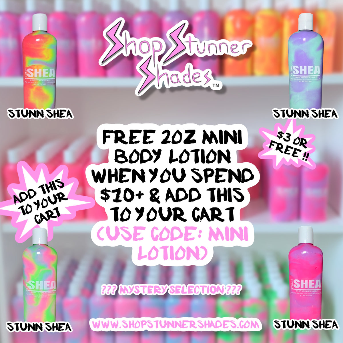 FREE 2OZ MINI LOTION – Shop Stunner Shades